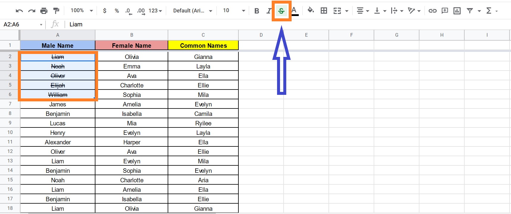 How To Strikethrough In Google Sheets 3 Easy Shortcut Methods Google 