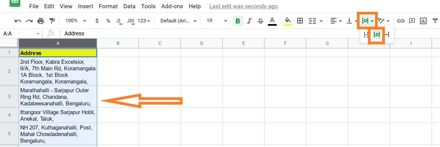 How To Wrap Text In Google Sheets Expand Cell Using Text Wrap Google 