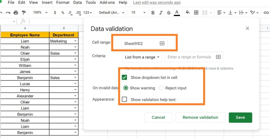 How To Create A Drop Down List In Google Sheets Add Remove Customize Drop Down Menu Google 