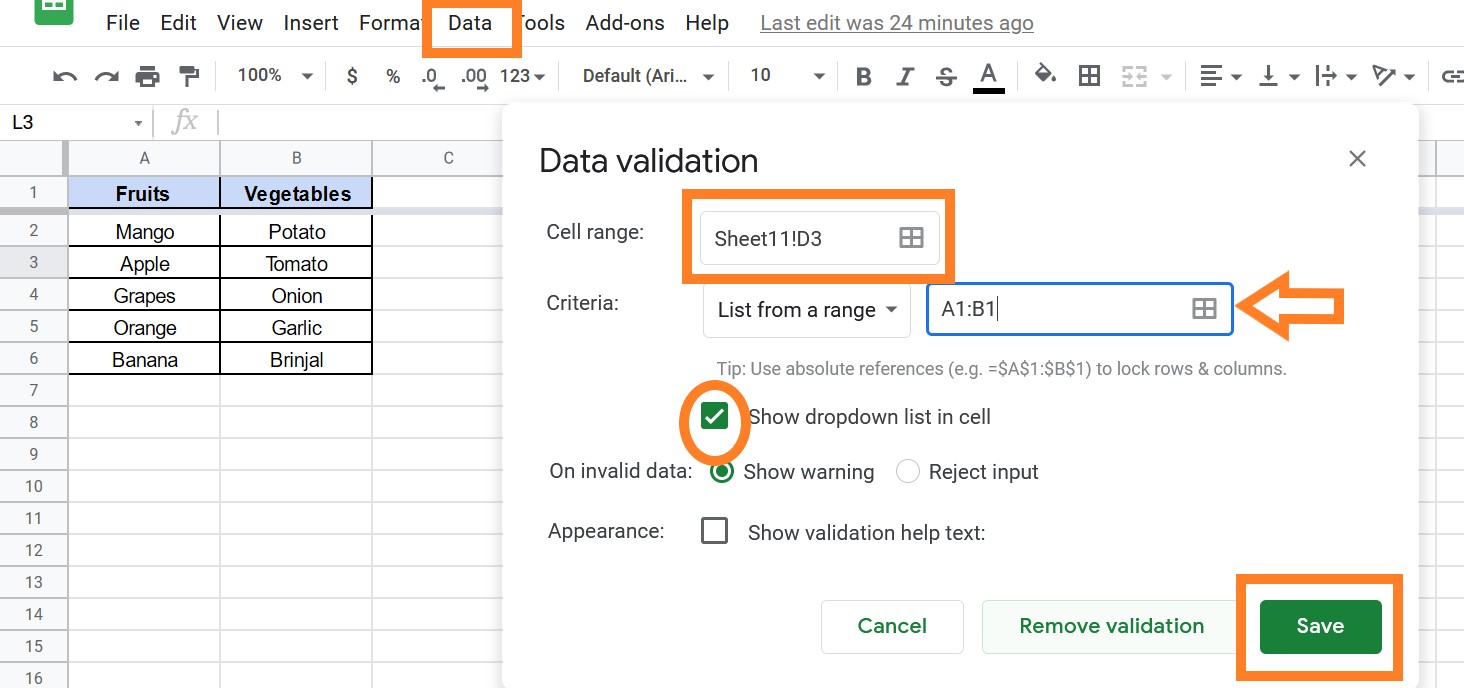 How To Create A Dependent Drop Down List In Google Sheets Multiple Drop Down List Google 