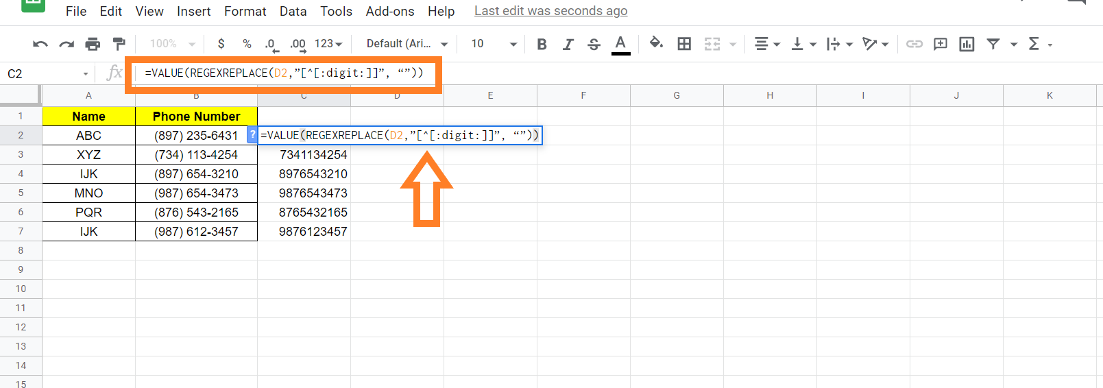 How To Format Phone Numbers In Google Sheets Google Sheets Tips