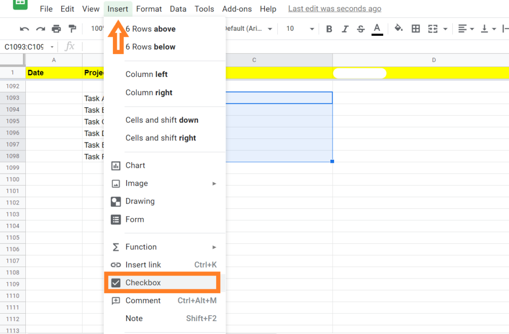 How To Insert Checkbox In Google Sheets Naamedia