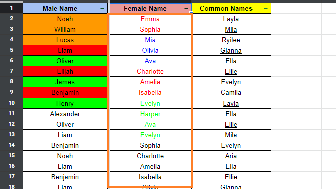  How To Sort By Color In Google Sheets Multiple Color Sort Filter By 