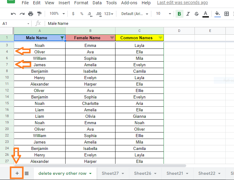 How To Delete Every Other Row In Google Sheets Using Filter Formula Google Sheets Tips
