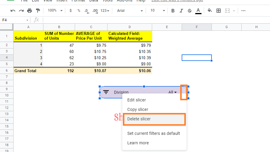 How To Use Slicer In Pivot Tables In Google Sheets Add Delete 