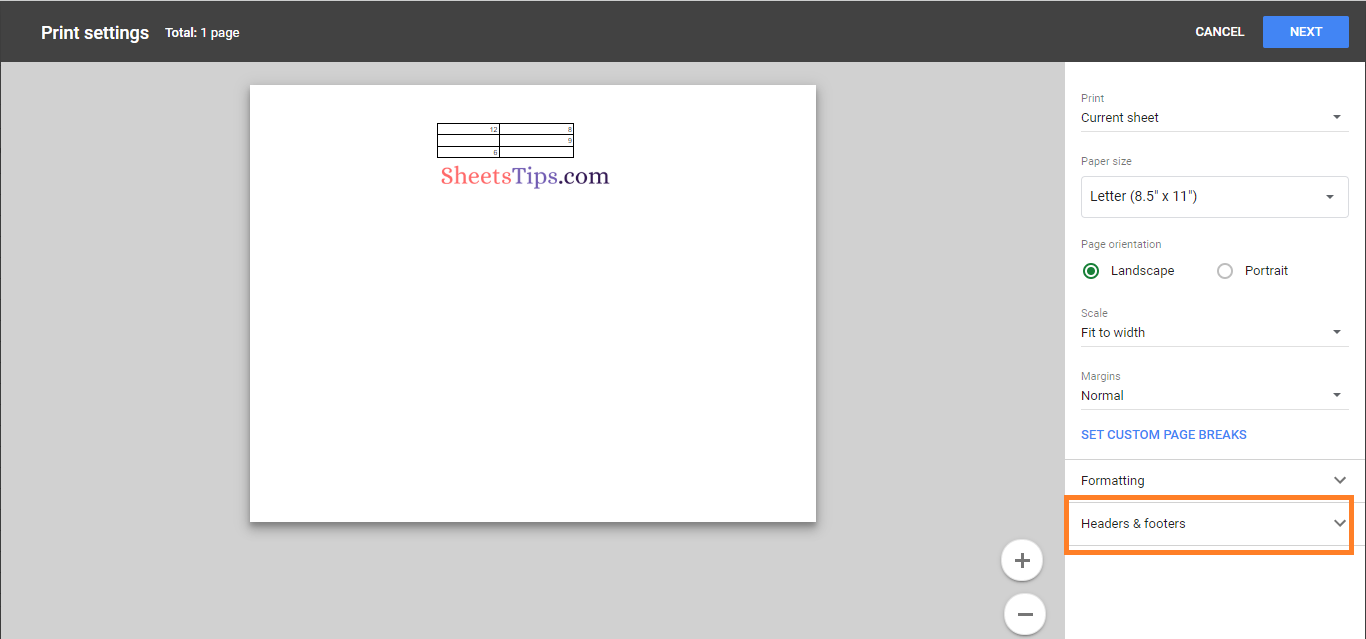 How To Add Headers And Footers In Google Sheets 2 Methods To Insert