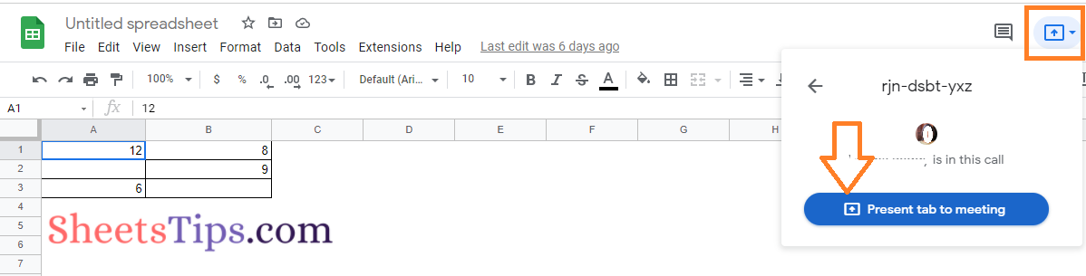 How To Present Google Sheets In Google Meet 2 Easy Methods To Present Google Sheets Google 