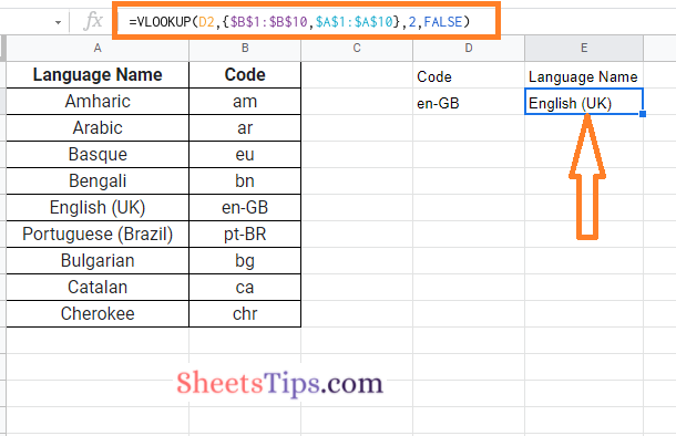 How To VLOOKUP Left In Google Sheets Reverse VLOOKUP Right To Left 