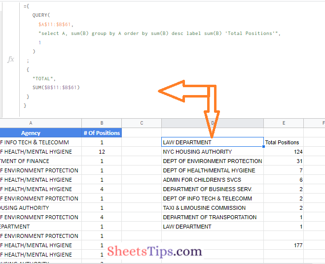 How To Add A Total Row In Query Function Table In Google Sheets Google Sheets Tips