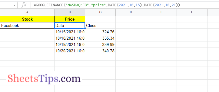 How To Track Stocks In Google Sheets Stock Analysis Using Google 