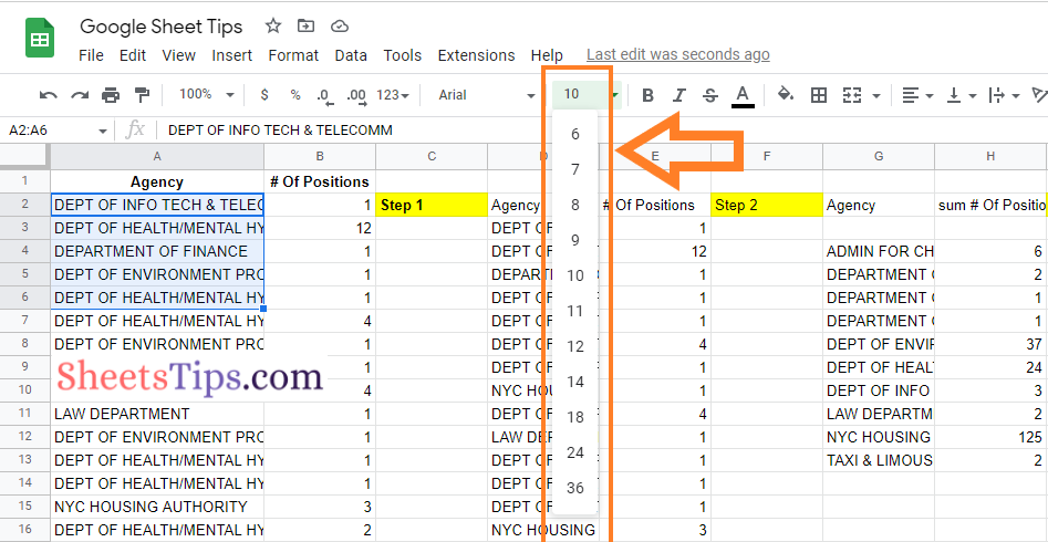  How To Change Font Size In Google Sheets Shortcut Key To Increase 