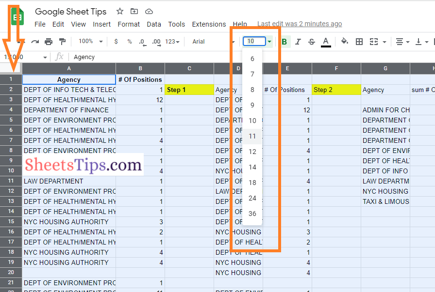 How To Change Font Size In Google Sheets Shortcut Key To Increase