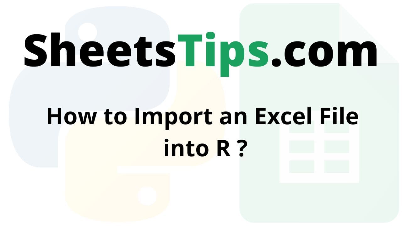 How To Import An Excel File Into R Google Sheets Tips
