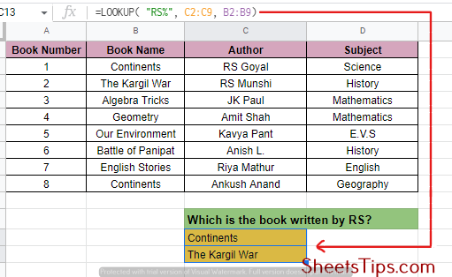 How To Use Lookup In Google Sheets Lookup From Another Sheet 